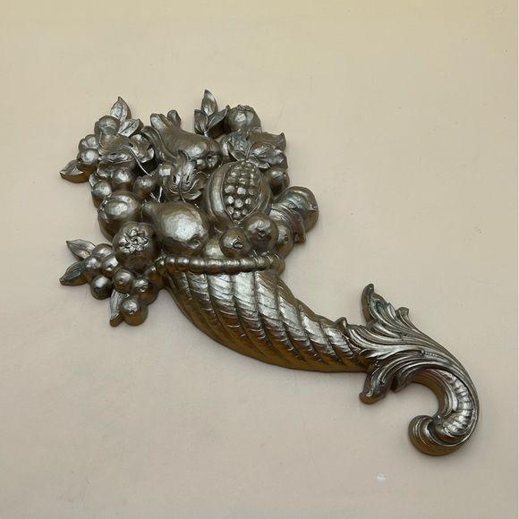 Home Interiors | Wall Decor | Vintage Gold Cornucopia Hollywood Regency ...